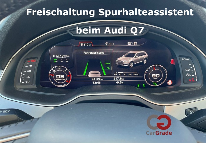 Audi Q7 4M: Freischaltung des Spurhalteassistent :: Cargrade ...